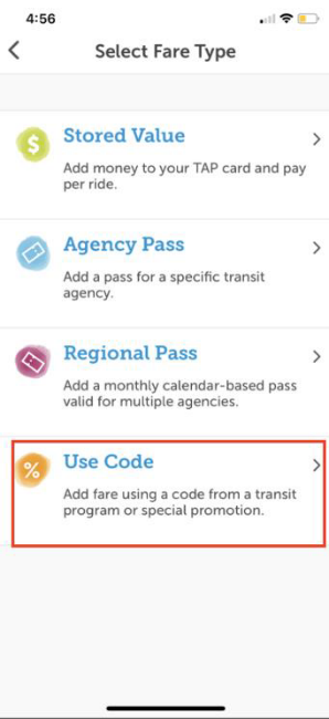 Transit Virtual Tap Card Instructions