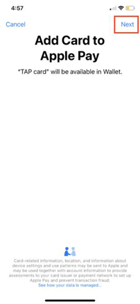 Transit Virtual Tap Card Instructions